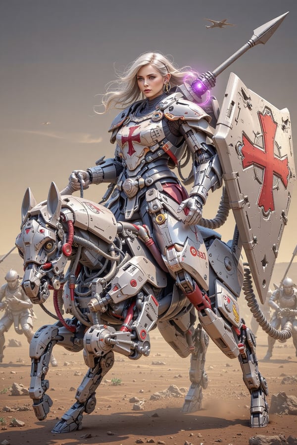 A medieval white crusader - Free AI Image | Tensor.Art | Tensor.Art