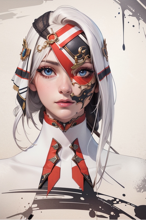 beautyful face, complex hood | image created by DKAi83 | Tensor.Art
