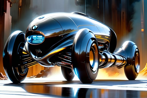 a futuristic bmw concept car, | image created by Tavitaniko | Tensor.Art