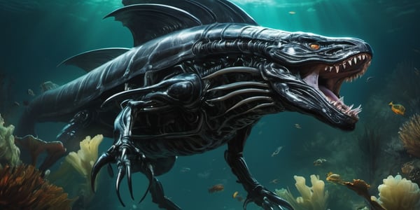 Alien Romulus Concept Sketches | image created by Tavitaniko | Tensor.Art