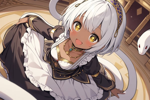 Snake Charmer Maid. | image created by yanagid | Tensor.Art
