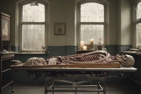 Victorian morgue | image created by Aleksander | Tensor.Art