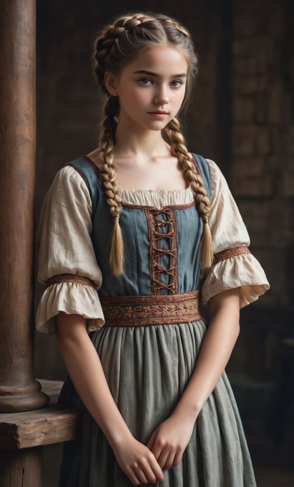Girl in Medieval Outfit (set 4 | image created by Whimsical Artist ...