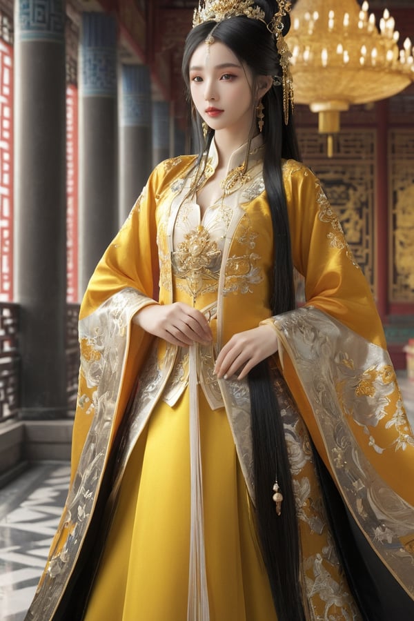 Chinese Princess - Gold Outfit | image created by Whimsical Artist ...