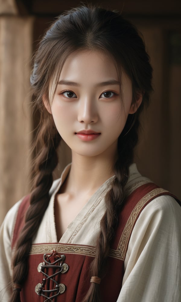 Korean Model in Medieval Cloth | image created by Whimsical Artist ...
