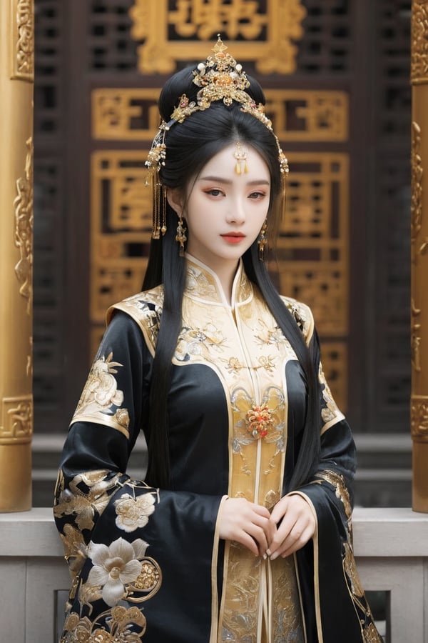Chinese Princess - Gold Outfit | image created by Whimsical Artist ...
