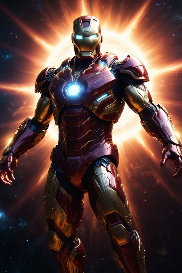 Iron Man, as a cosmic god, sta | image created by Bucket-head | Tensor.Art