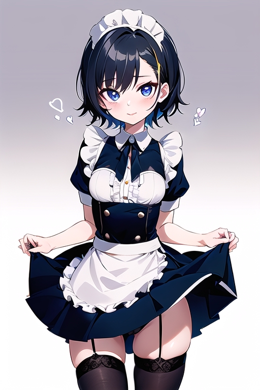 maid outfit,short hair,short d | image created by 短髮女僕愛好者(Maid、short ...