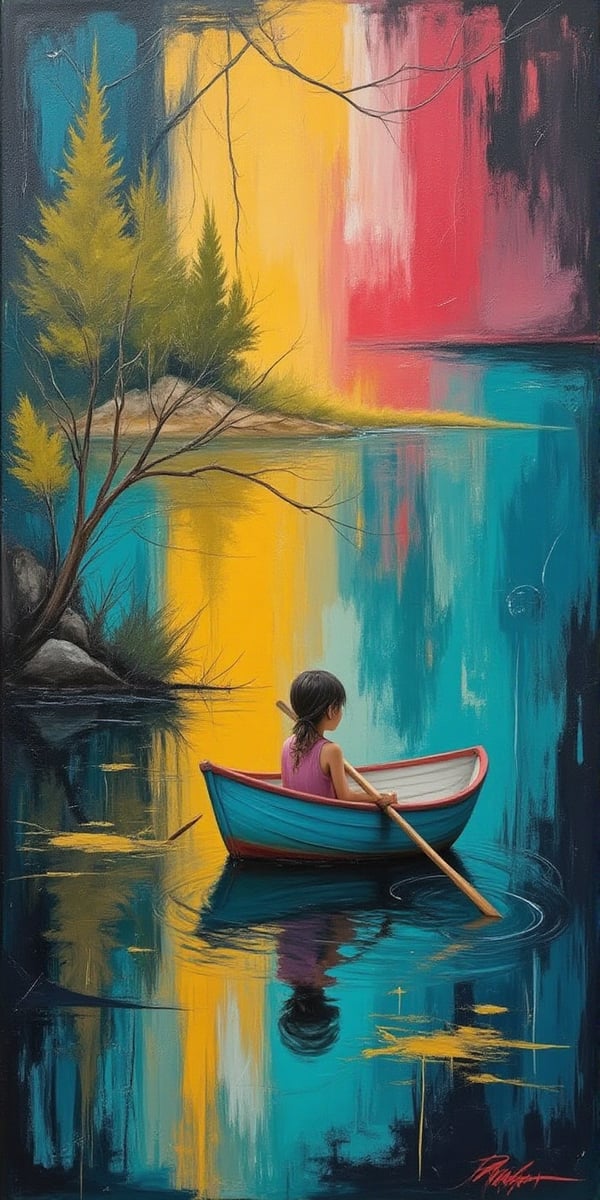 Mystery, Fantasy, Acrylic Pain | image created by c20jin | Tensor.Art