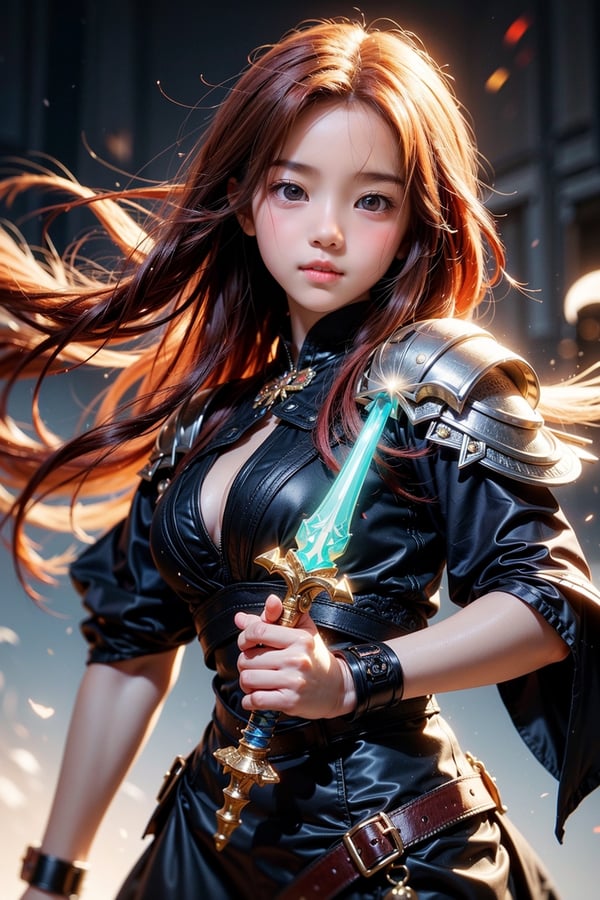 Dual-Wielding Anime Character | image created by LUCIAN | Tensor.Art