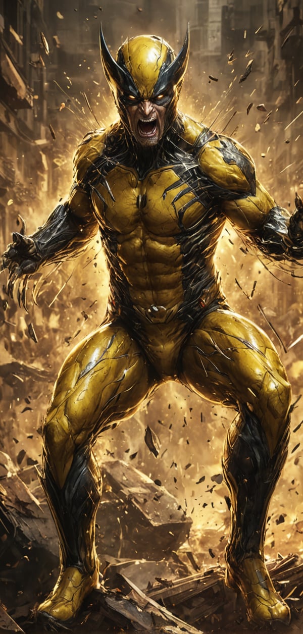 Savage wolverine | image created by viper_66789 | Tensor.Art