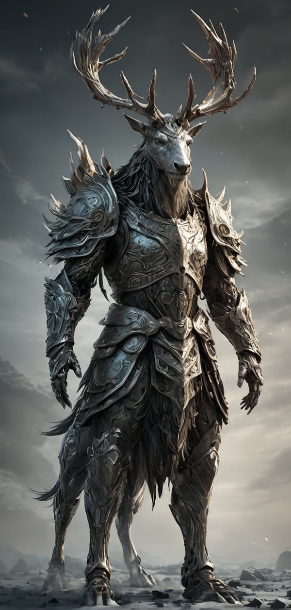 Armored reindeer | image created by viper_66789(akr) | Tensor.Art