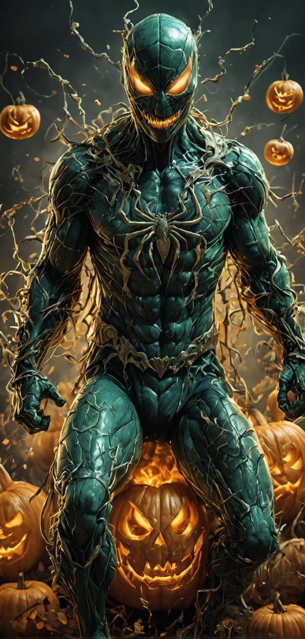 Halloween demon spider man | image created by viper_66789(akr) | Tensor.Art