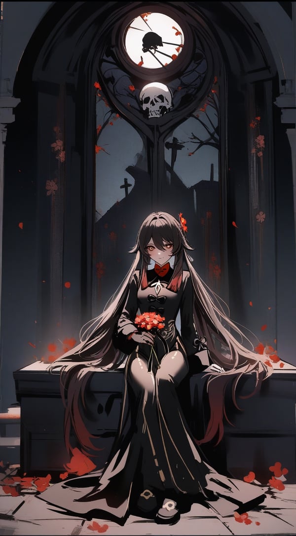 by Nixeu, 1girl, hu tao \(gen | image created by riiwa | Tensor.Art