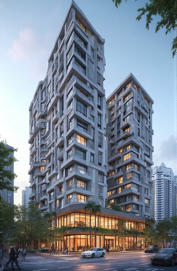 ((3 residential towers)) sitt | image created by Ale_G | Tensor.Art