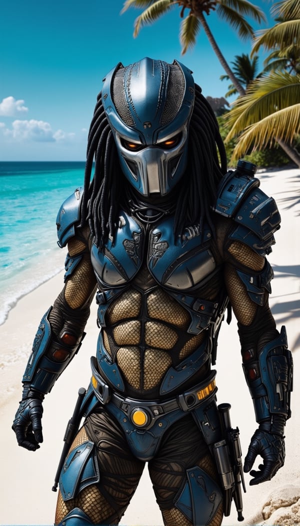 Predator in tropical island [3 | image created by EclipseKww | Tensor.Art