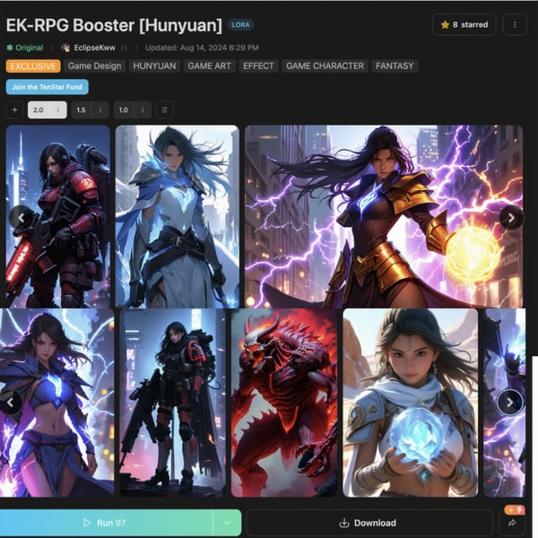 EK-RPG Booster [HunYuan] ver 2 | image created by EclipseKww | Tensor.Art