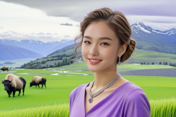 Kim Go-Eun at Yellowstone (1/4 | image created by EclipseKww | Tensor.Art