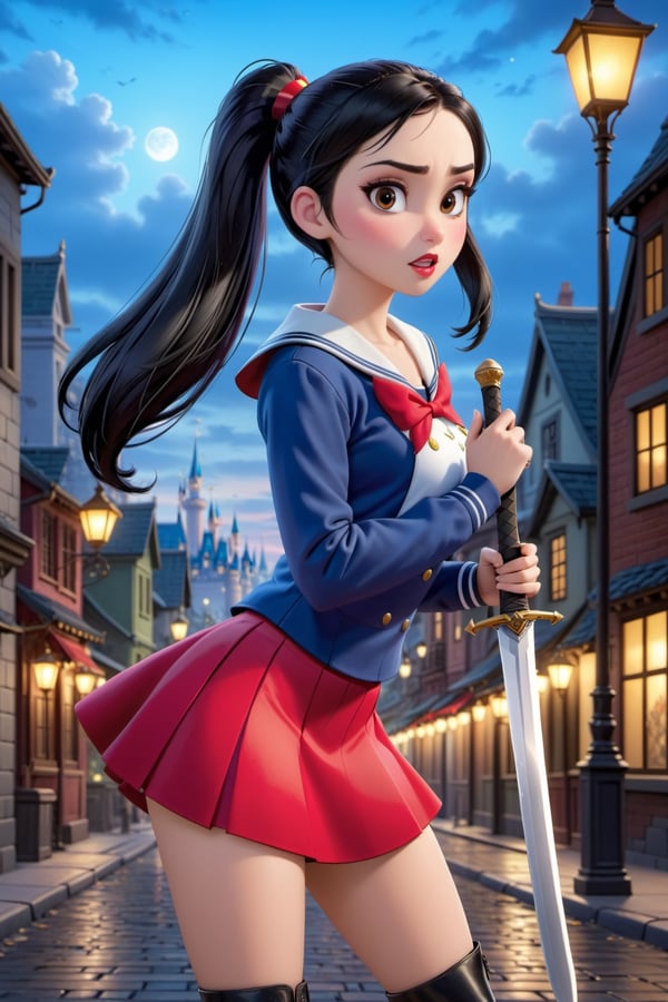 vampire slayer Saya [disney pi | image created by EclipseKww | Tensor.Art