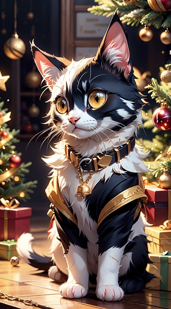 Christmas Cat | image created by EclipseKww | Tensor.Art