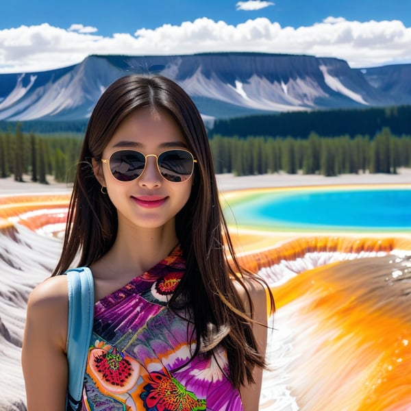 Asian beay at Yellowstone (1/9 | image created by EclipseKww | Tensor.Art