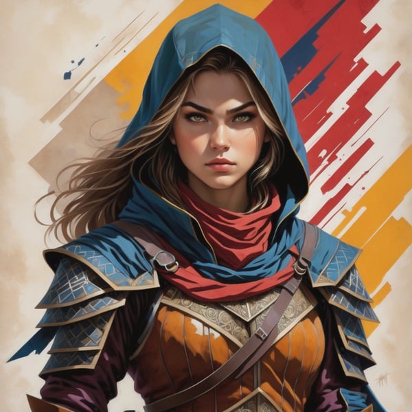 A fiercely determined girl, do | image created by SERGEJ AI ART ...