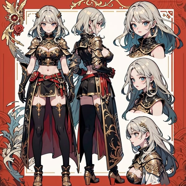 anime character concept design | image created by DynoXtl | Tensor.Art