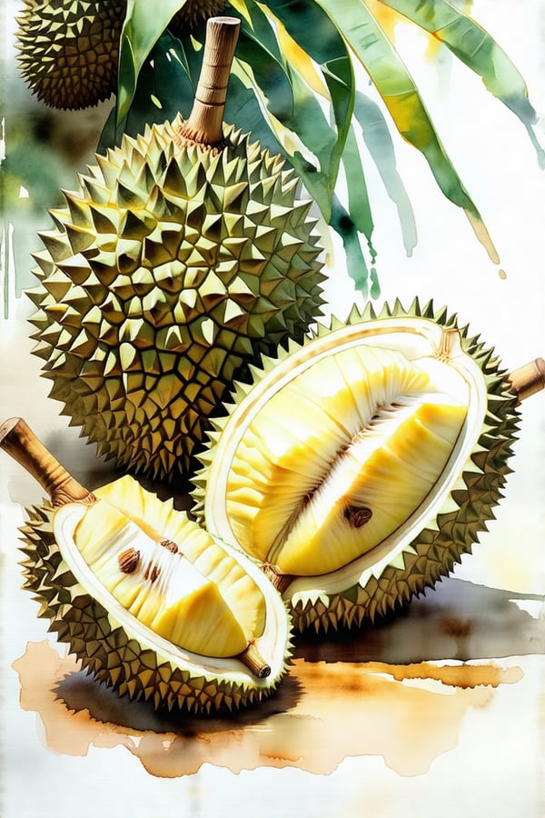 (Durian:1.2), fruits, (dreamy | image created by 十三不塔 | Tensor.Art