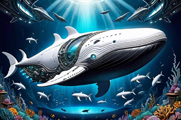 Robotic Flying Whale Collectio | image created by SometimesWitchy ...