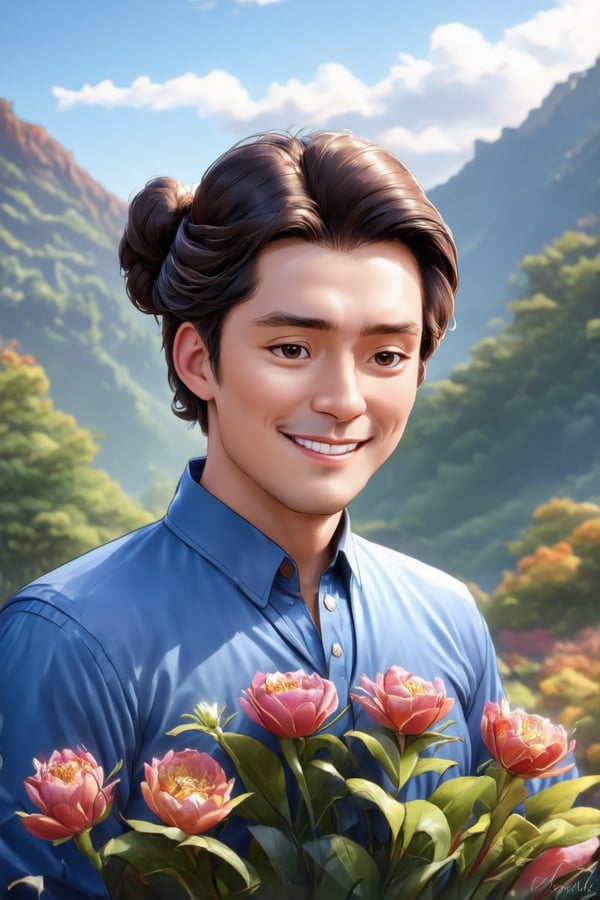 A Chinese, Pixar Style | image created by petit moine 小和尚 | Tensor.Art