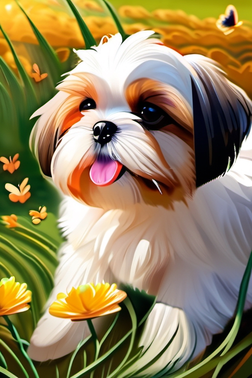 Dreaming and sleeping Shih Tzu | image created by BLESSLJH | Tensor.Art