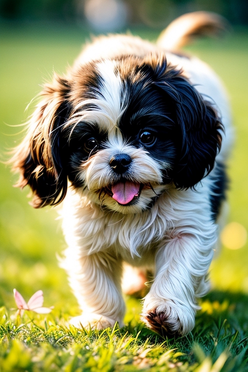 Dreaming and sleeping Shih Tzu | image created by BLESSLJH | Tensor.Art