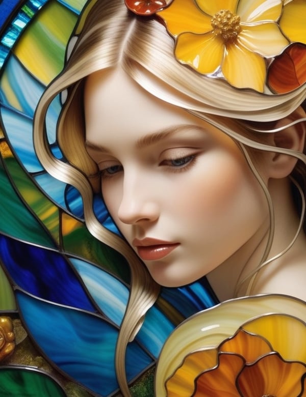 Create a mesmerizing glass pai | image created by Desenhista 7.0 ...