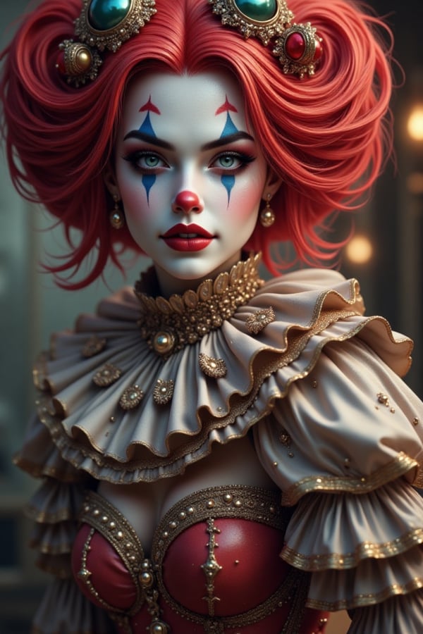 2d layered portrait of a clown | image created by Mane Frame | Tensor.Art