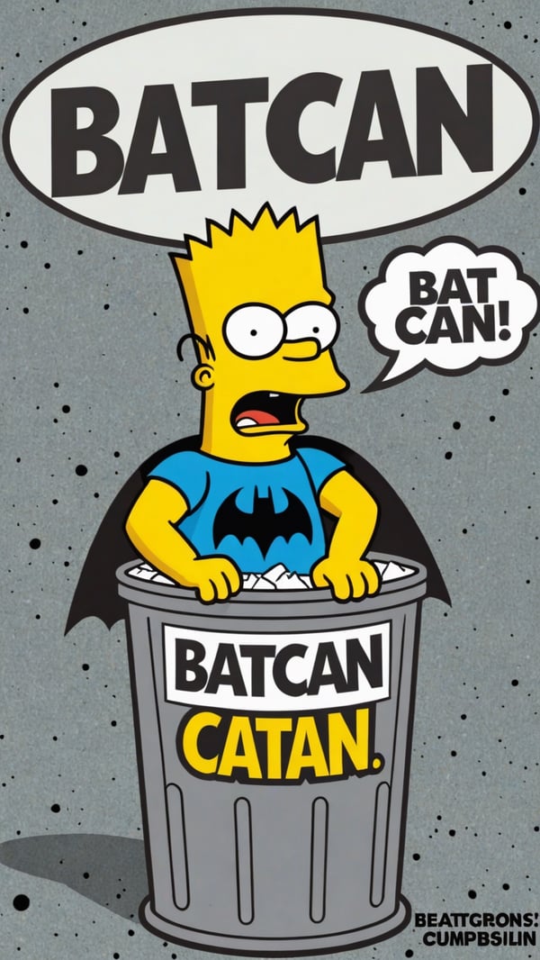 Photo of Bart Simpson as batma | image created by Skratch4merz | Tensor.Art