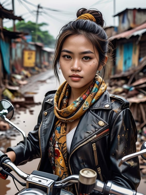 Portrait of a Myanmar beautifu | image created by user_Pejotl2607 ...
