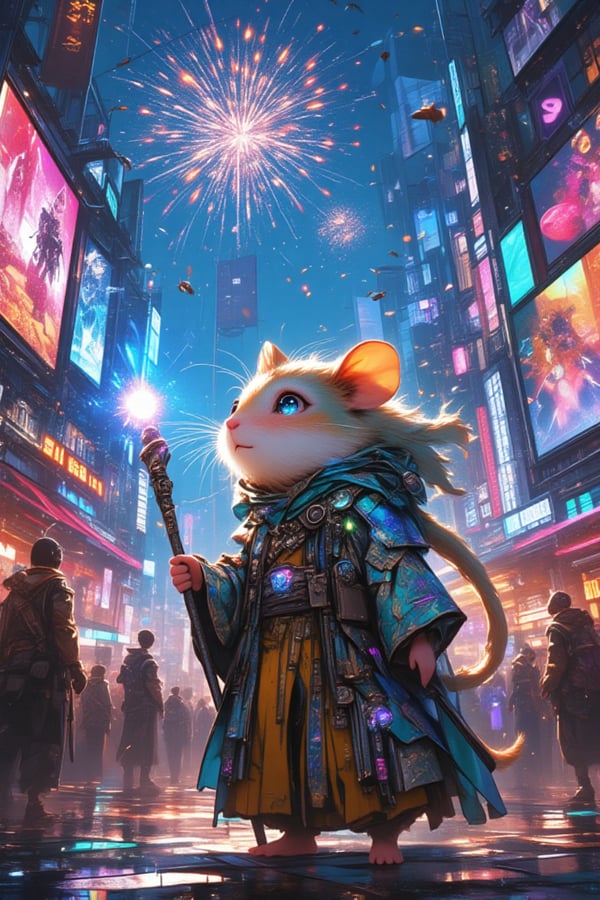 人々を導く賢者のハムスター A wise hamster w | image created by spinat | Tensor.Art