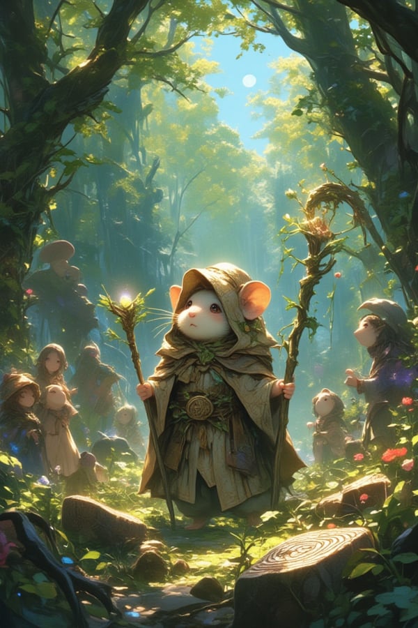 人々を導く賢者のハムスター A wise hamster w | image created by spinat | Tensor.Art