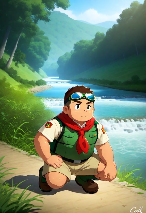 ((1boy, scout, solo, male focu | image created by Oberon | Tensor.Art