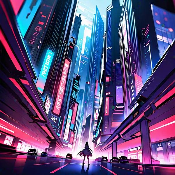 A panoramic view of a futurist | image created by Erza.Ai | Tensor.Art