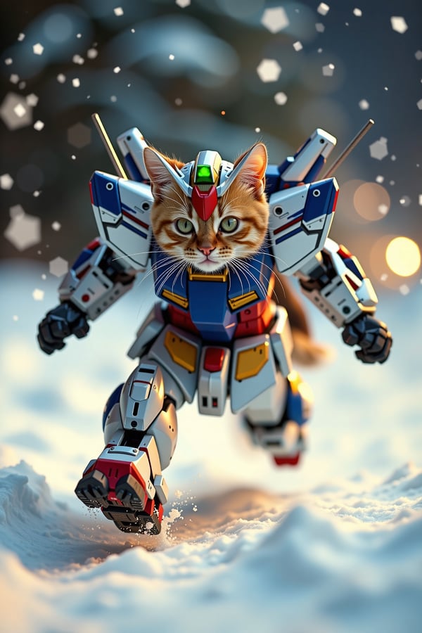 Gundam - Christmas Walkthrough | image created by SDLearner | Tensor.Art