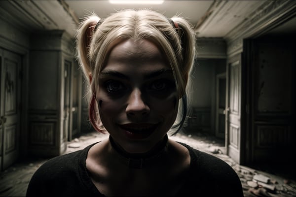 Uncanny Harley Quinn | image created by Knot | Tensor.Art