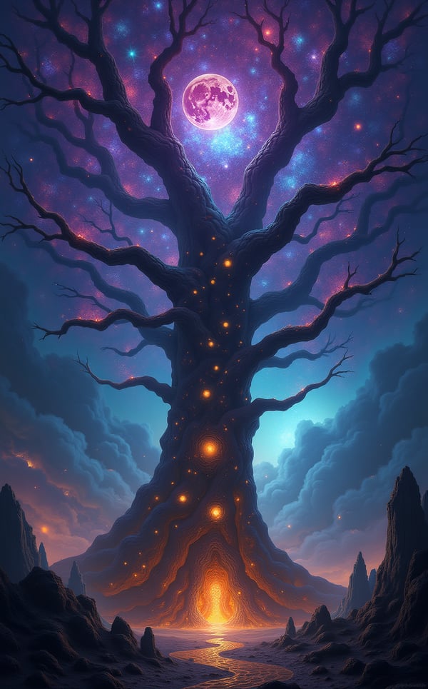 Tsukuyomi (huge goddess tree ) | image created by J-Erele | Tensor.Art