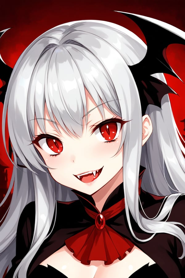 Vampire looking at her body in | image created by Shadow Garden ...