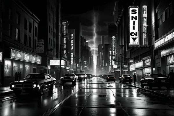 Sin City | image created by evgeny_kozlov | Tensor.Art