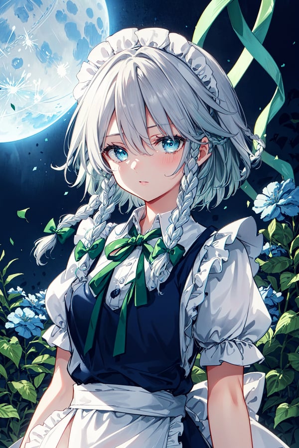 Sakuya Izayoi (Touhou Project) | image created by UthaiYama | Tensor.Art