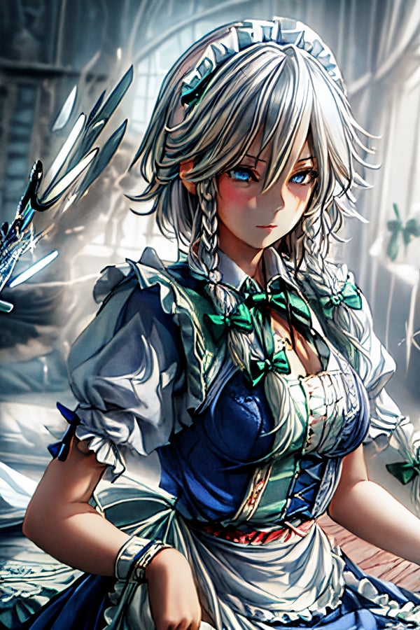 Sakuya Izayoi (Touhou Project) | image created by UthaiYama | Tensor.Art
