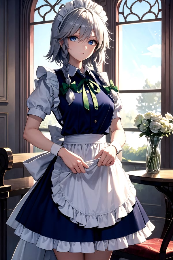 Sakuya Izayoi (Touhou Project) | image created by UthaiYama | Tensor.Art