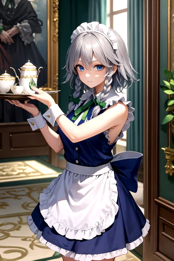 Sakuya Izayoi (Touhou Project) | image created by UthaiYama | Tensor.Art