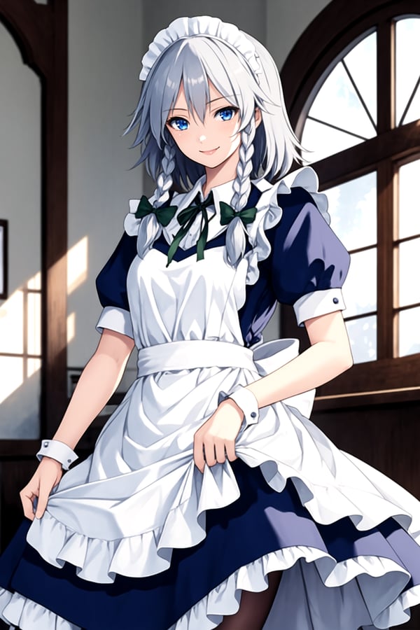 Sakuya Izayoi (Touhou Project) | image created by UthaiYama | Tensor.Art